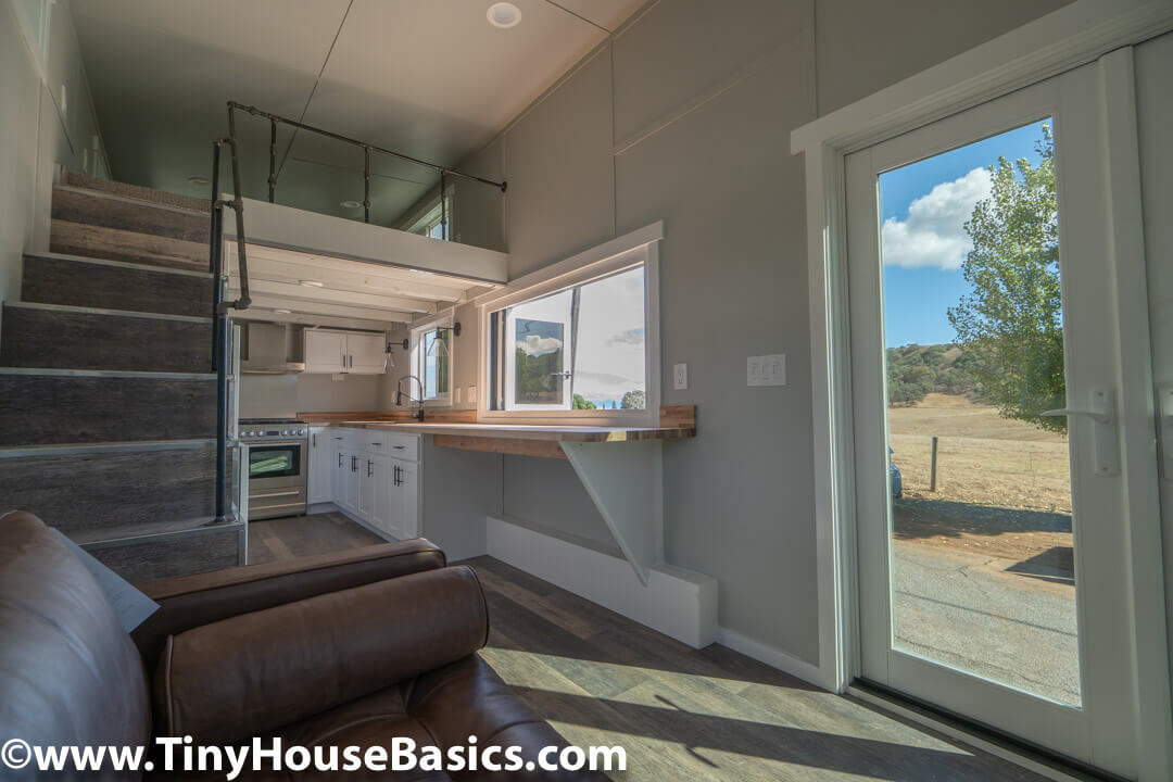 The 28ft Entertaining Abode Model Tiny House Tour and Video | Tiny House Basics